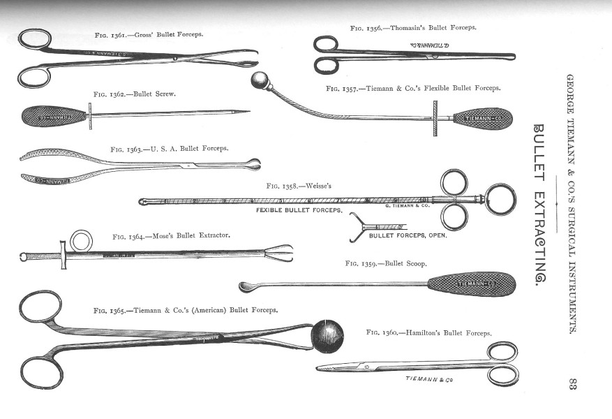 Civil War Bullets, Probes, and Extractors - Civil War Medicine